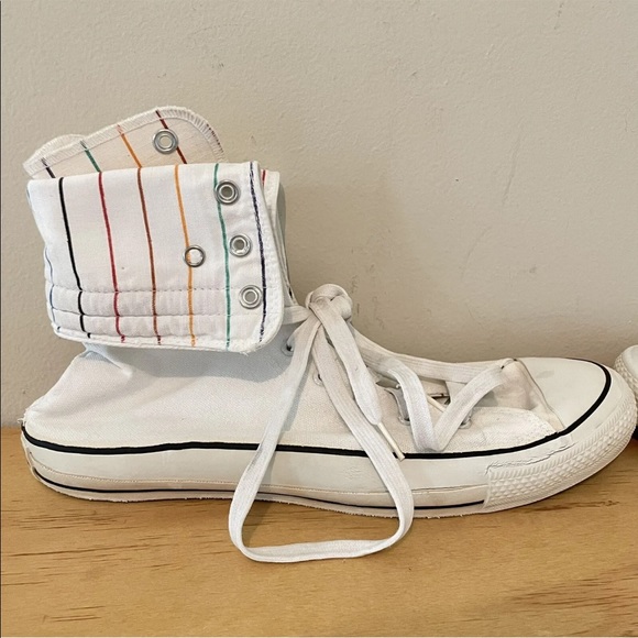 Converse | Shoes | Converse Vintage Snap Fold Down Hi High Top Sneakers ...